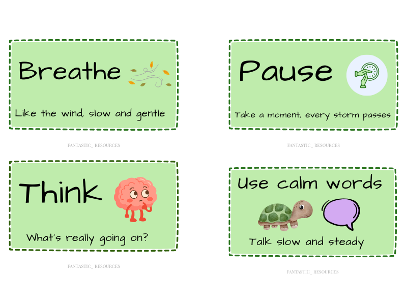 Calm Down Tree Display | Emotional Regulation & Anger Management ...