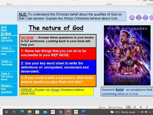 Nature of God. Christianity. | Teaching Resources