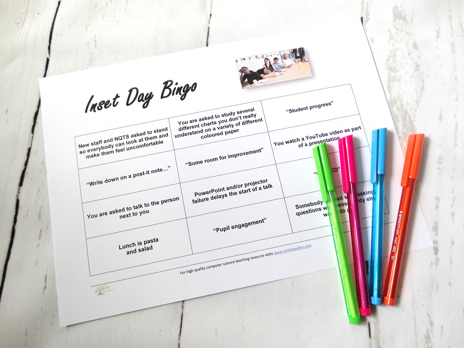 INSET Day Bingo | Teaching Resources