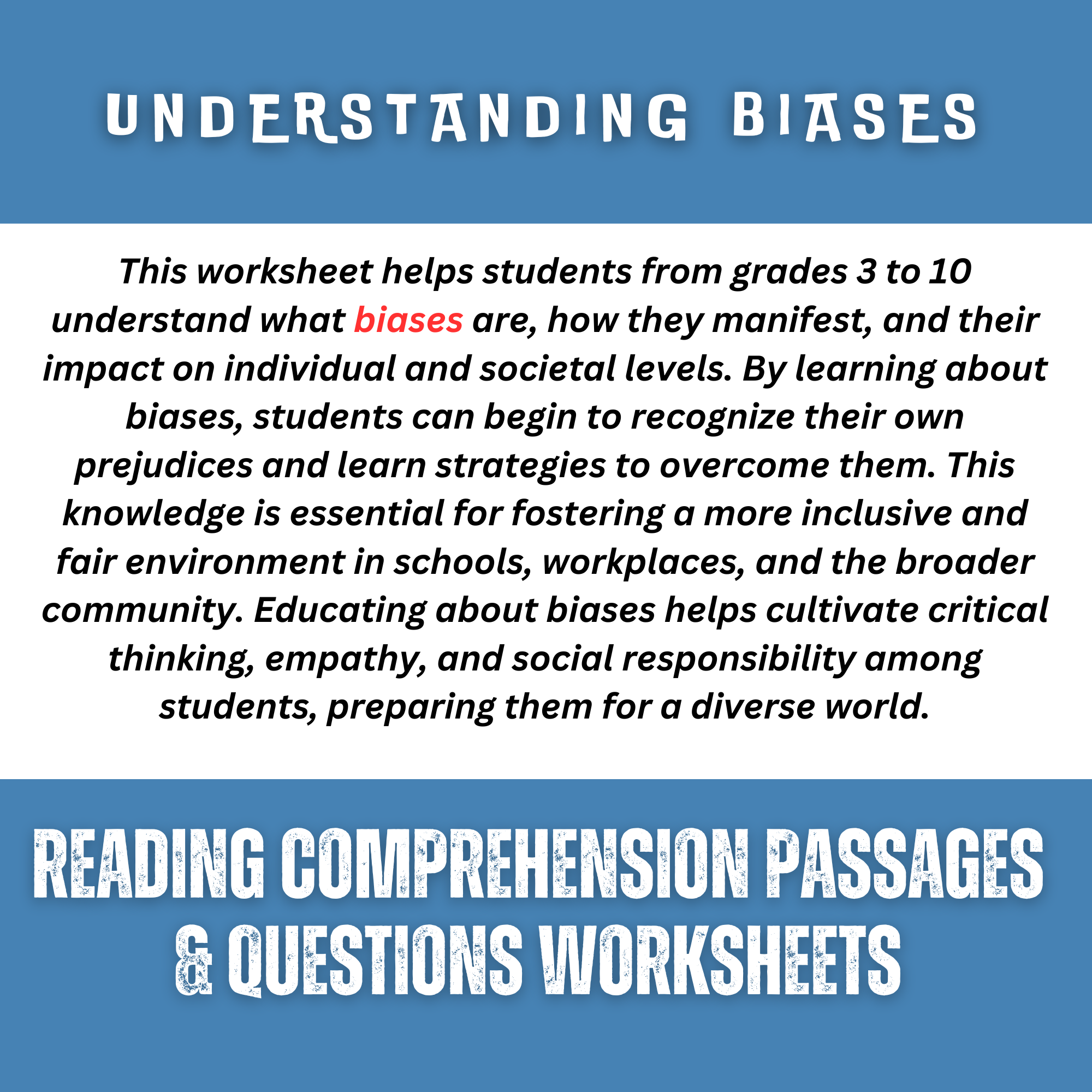 Understanding Biases -Psychology and Human Behavior Reading ...