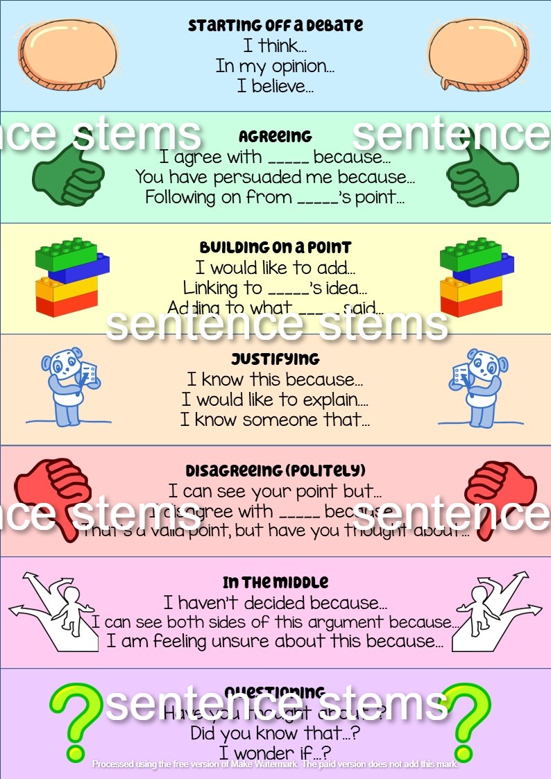 Sentence Stems For Oracy Debates And Discussions Teaching Resources Sentence Stems For Oracy Debates And Discussions Teaching Resources