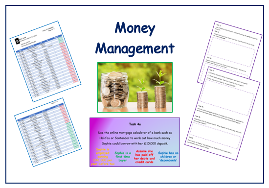 Money Management (Saving money for a mortgage) | Teaching Resources