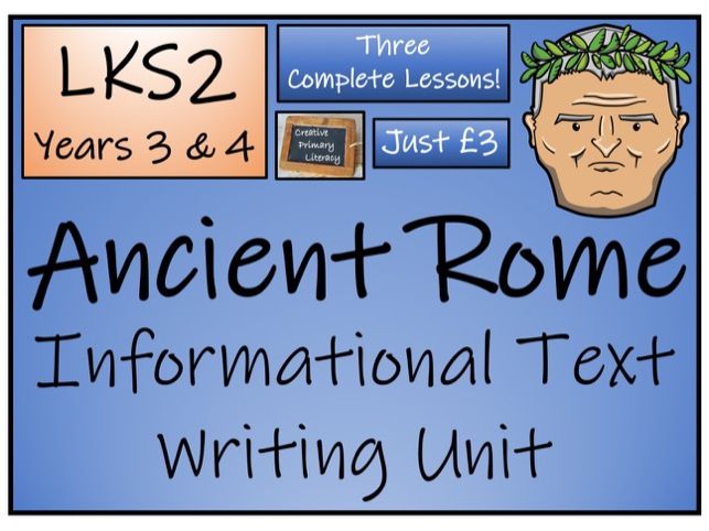 LKS2 History - Ancient Rome Reading Comprehension & Informational Text ...