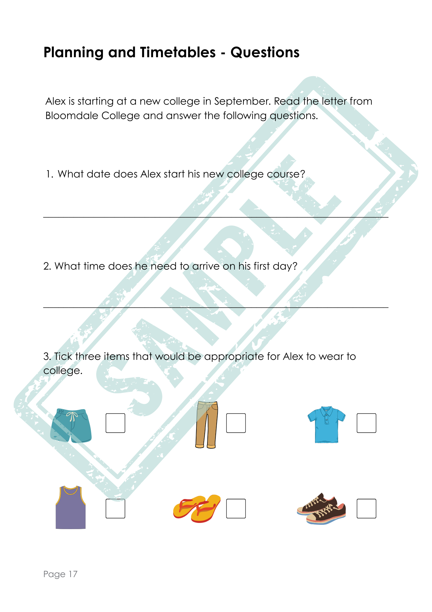Schedules & Organisation SEN Life Skills | Teaching Resources