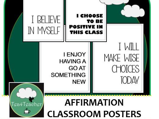 Affirmation Posters for Classroom Displays Printable Motivational ...