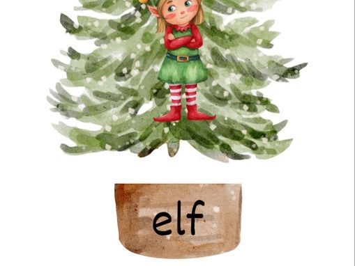 Christmas CVC word activity | Teaching Resources