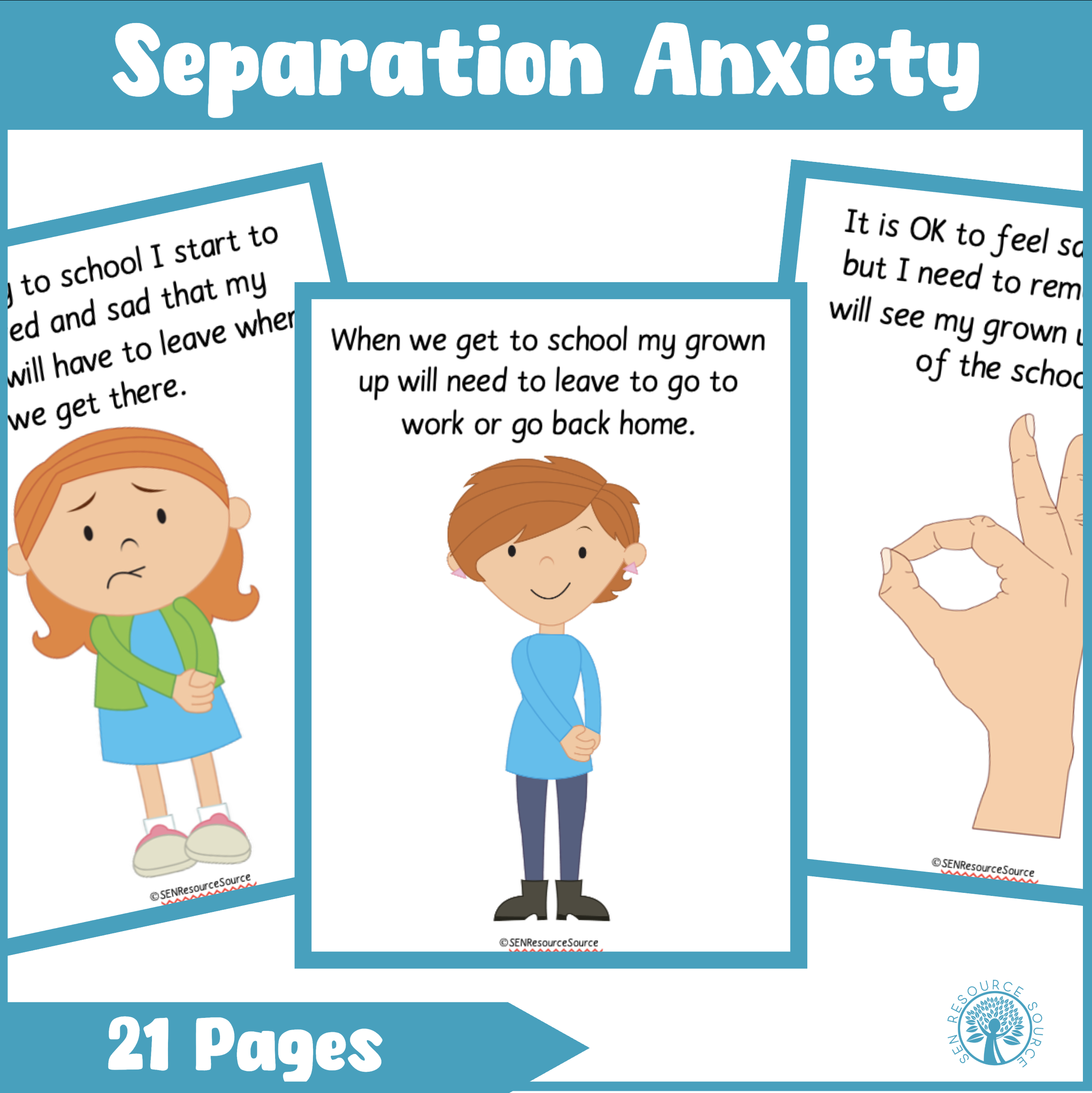 I Can Say Goodbye in the Mornings - A Social Story about Separation ...