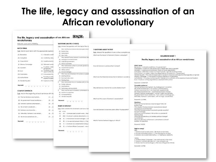 The life, legacy and assassination of an African revolutionary ...