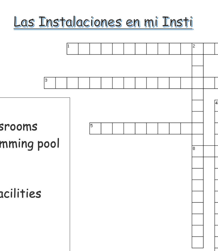 Claro 1 Mi insti 6.4 Lo que hay en mi insti | Teaching Resources
