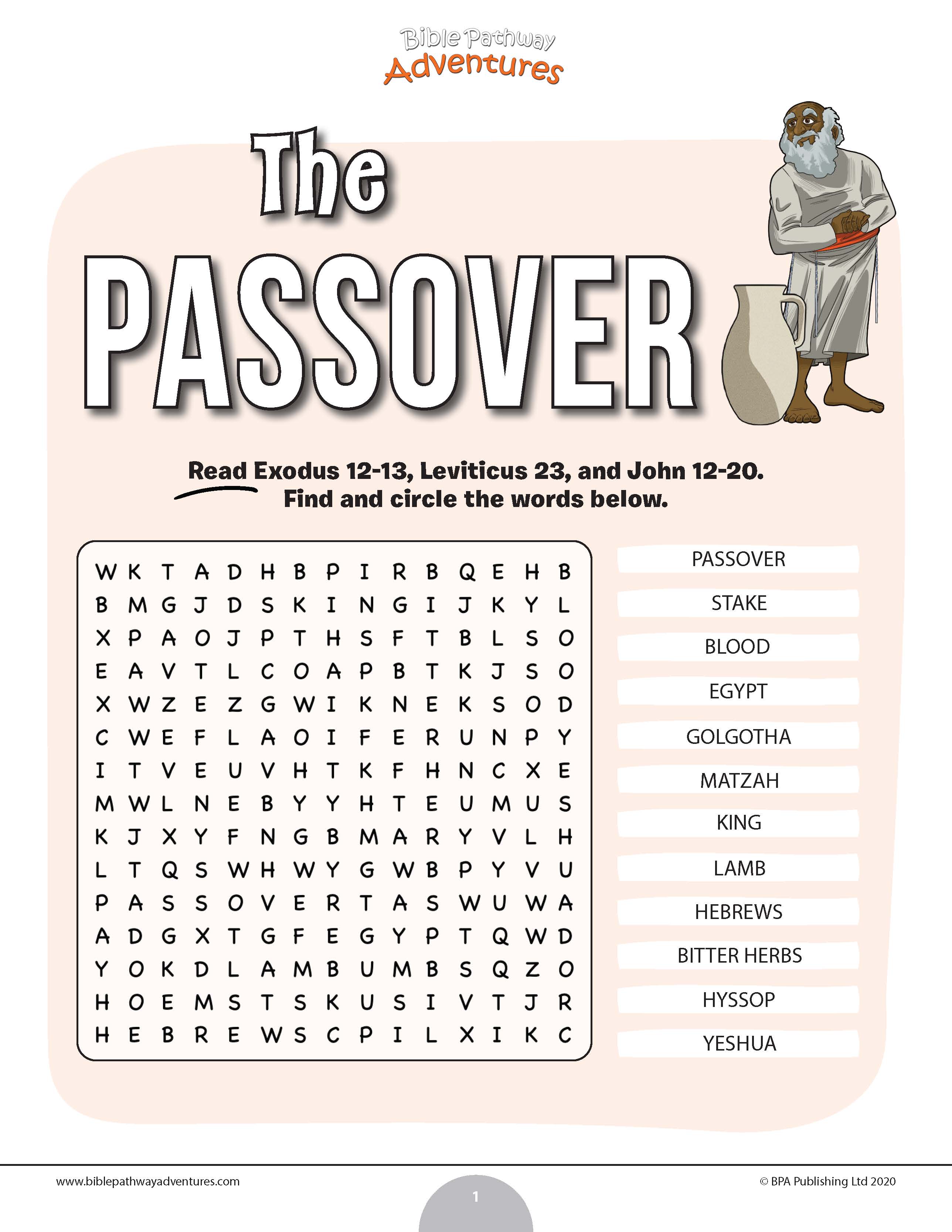 FREEBIE: The Passover word search puzzle | Teaching Resources
