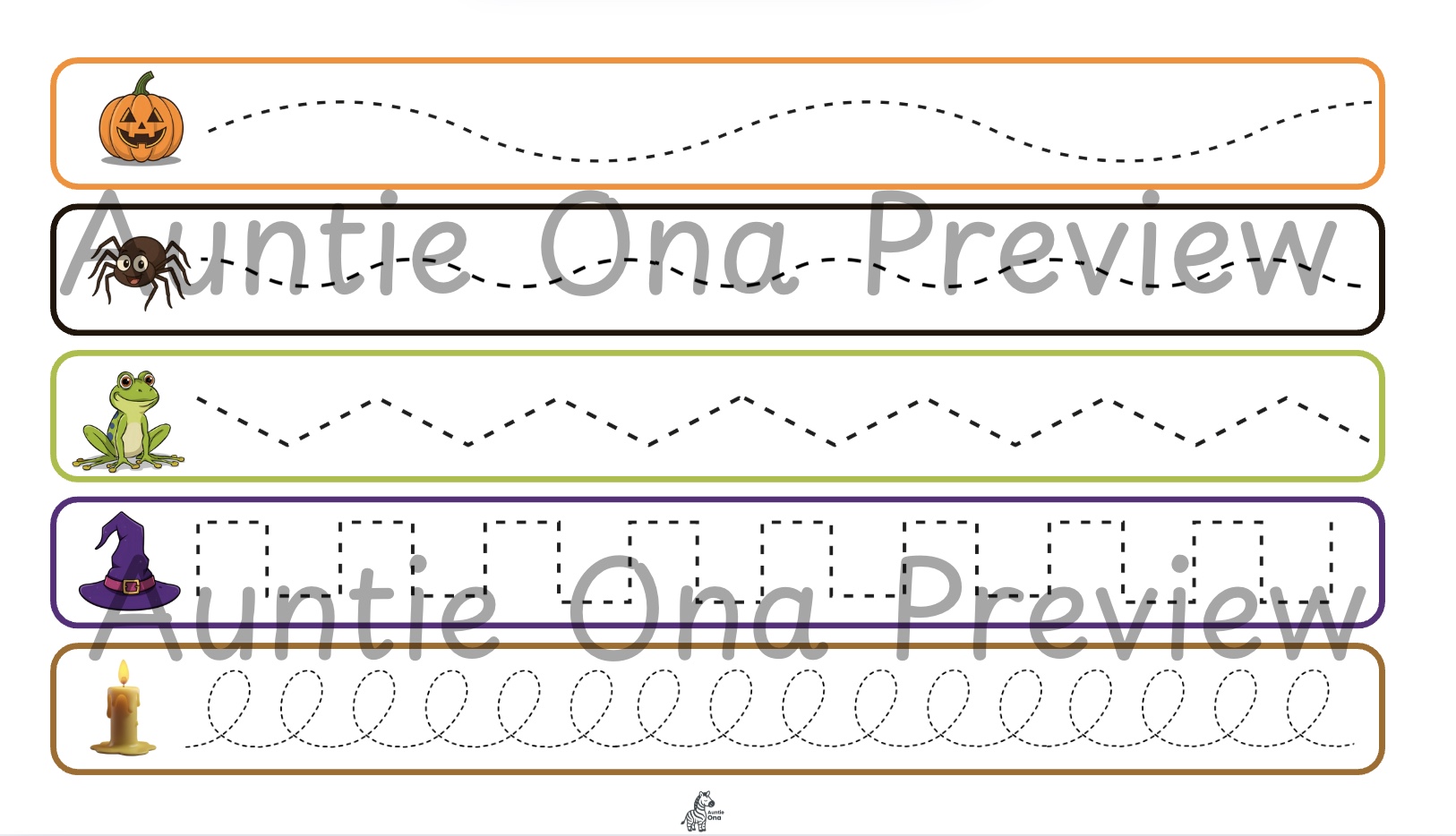 EYFS Halloween Fine Motor Pencil Control Worksheet | Teaching Resources