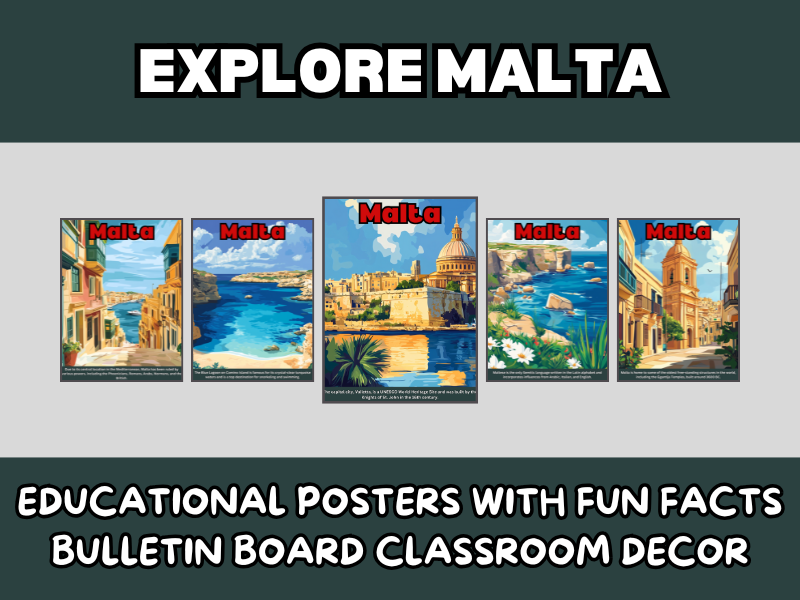 Explore Malta Europe – Educational Posters with Fun Facts | Bulletin ...