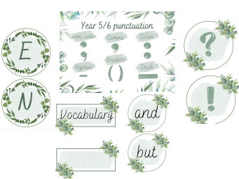 Botanical themed english/writing display - KS1 and KS2 | Teaching Resources