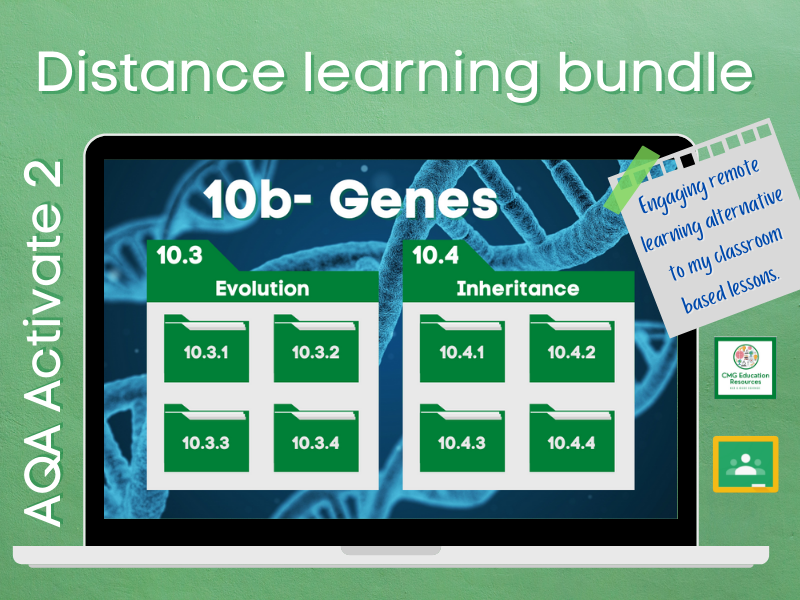 10b- Genes: Distance learning bundle (AQA KS3 Activate 2) | Teaching Resources