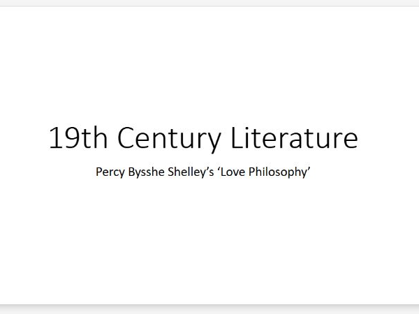 A Lesson on Percy Bysshe Shelley's Poem Love's Philosophy | Teaching ...