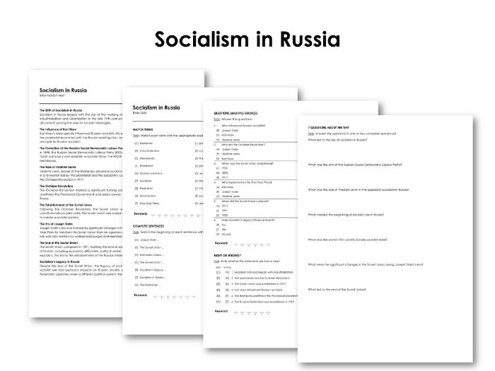 Socialism in Russia | Teaching Resources