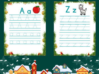 Christmas Alphabet Tracing Worksheets – 52 Festive Letter Practice ...