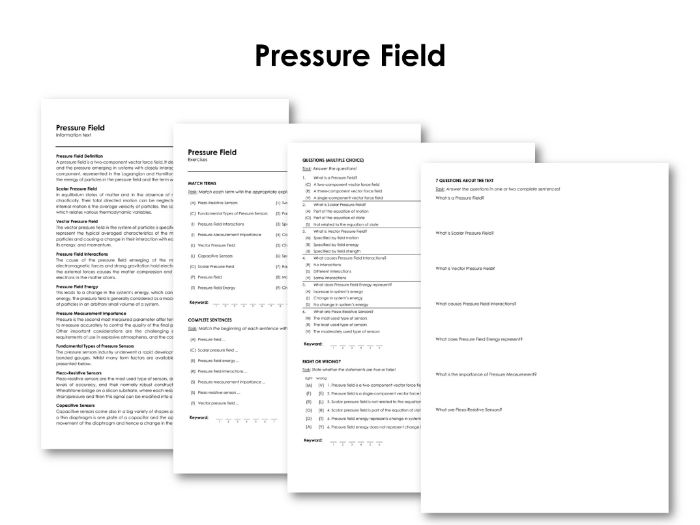 Pressure Field | Teaching Resources