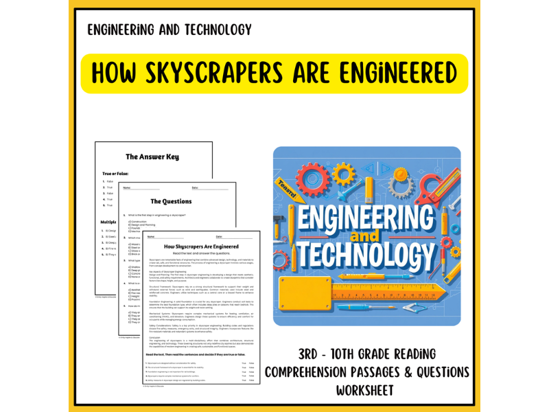 How Skyscrapers Are Engineered Reading Comprehension Passages ...
