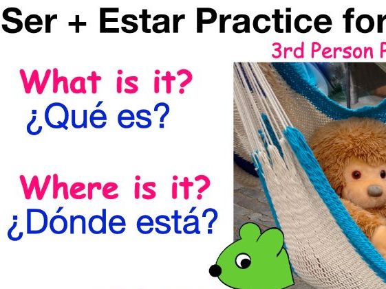 Ser and Estar Questions for Kids | Teaching Resources