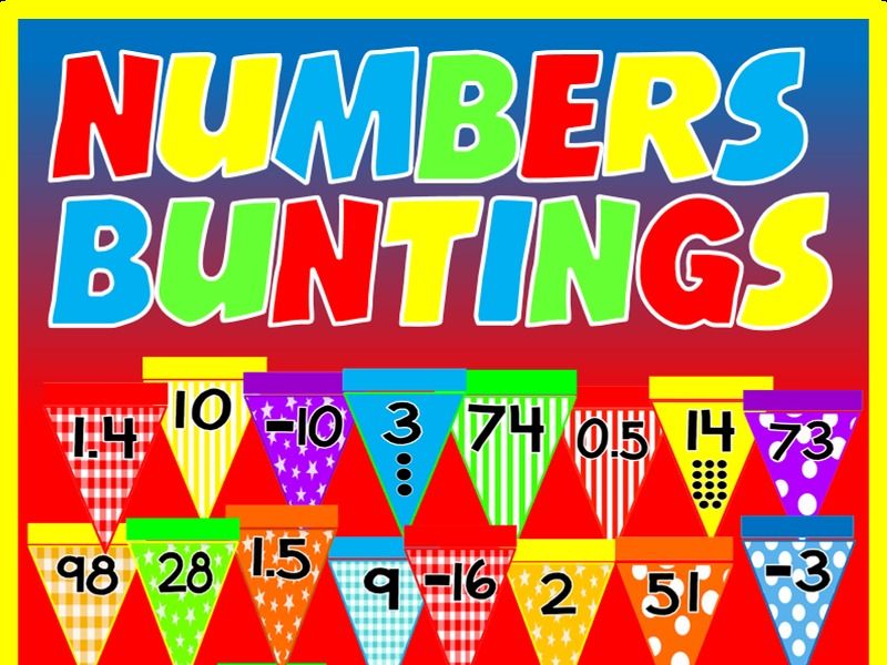 *MATHS BUNDLE* NUMBER FLASHCARDS, BUNTINGS, NUMBER RHYMES, RECOGNISING ...