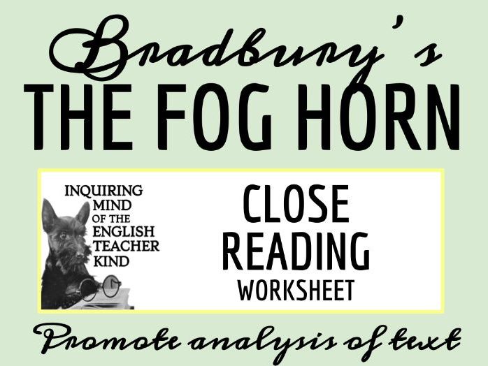"The Fog Horn" by Ray Bradbury Bundle for High School | Teaching Resources