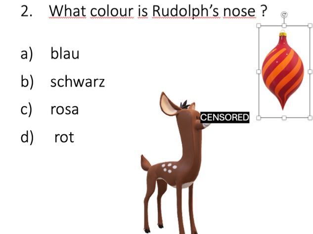 Weihnachten in Deutschland (Christmas in Germany), German, quiz ...