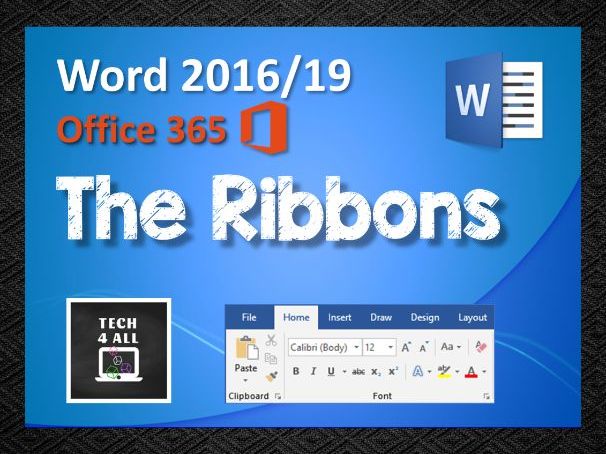 The Ribbons in Microsoft Word | Teaching Resources