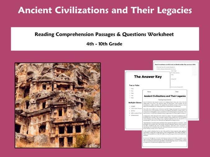 Ancient Civilizations and Their Legacies: Reading Comprehension ...