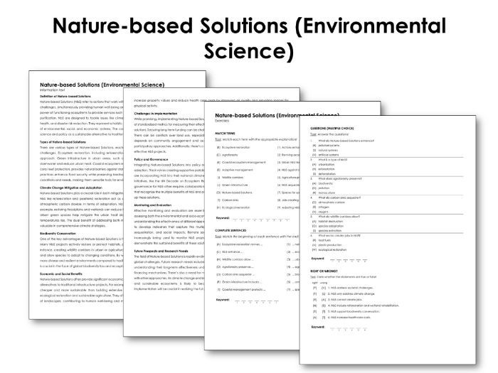 Nature-based Solutions (Environmental Science) | Teaching Resources