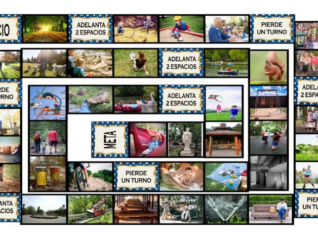 Park Things and Activities 6 Spanish Photo Game Bundle | Teaching Resources