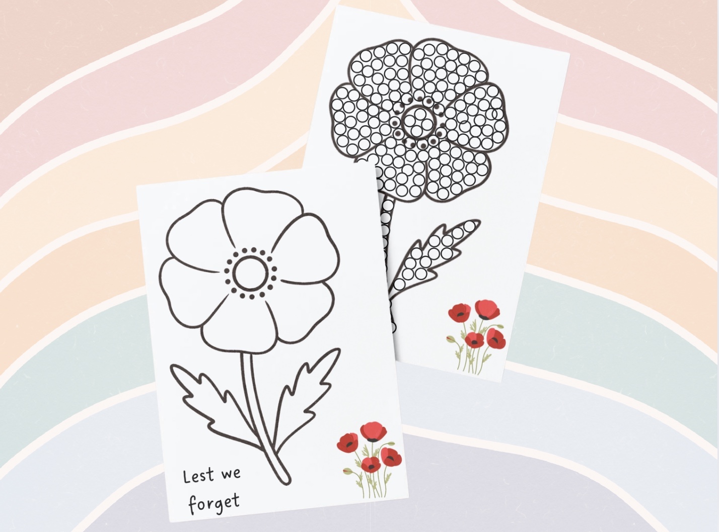 Remembrance - Dot Art Poppy Painting | Teaching Resources
