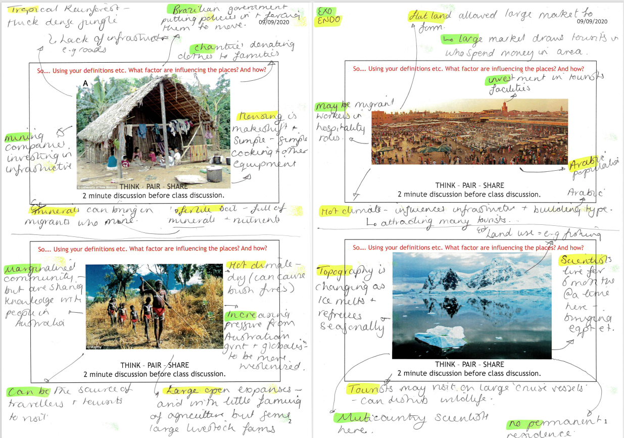 AQA A-LEVEL Changing Places - L4 Exogenous and Endogenous factors ...