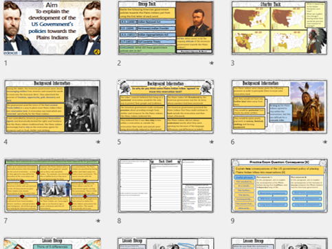 GCSE History Edexcel: The American West Unit 2 Bundle (10 lessons) | Teaching Resources