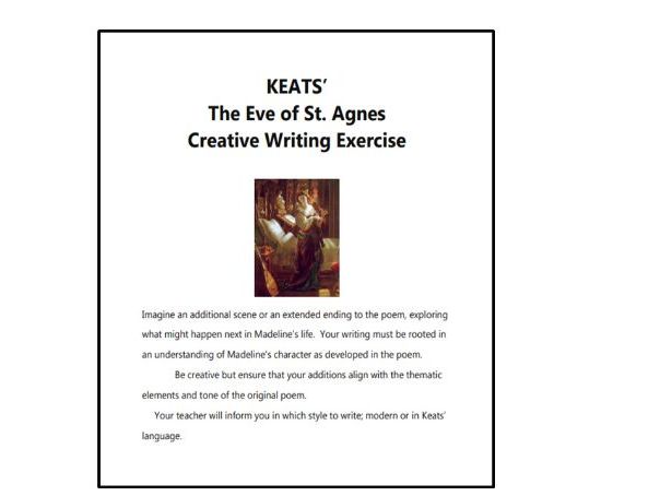 AOT KEATS EVE OF ST AGNES - ANNOTATIONS & DISCUSSION | Teaching Resources