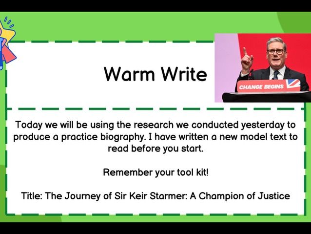 46. Primary English Year 6 Powerpoint - Week 1 - 6 Biography | Teaching ...