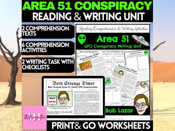 Area 51 Conspiracy Reading & Writing Project with Mentor Texts ...