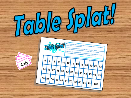Table Splat Times Tables Game Teaching Resources Table Splat Times Tables Game Teaching Resources
