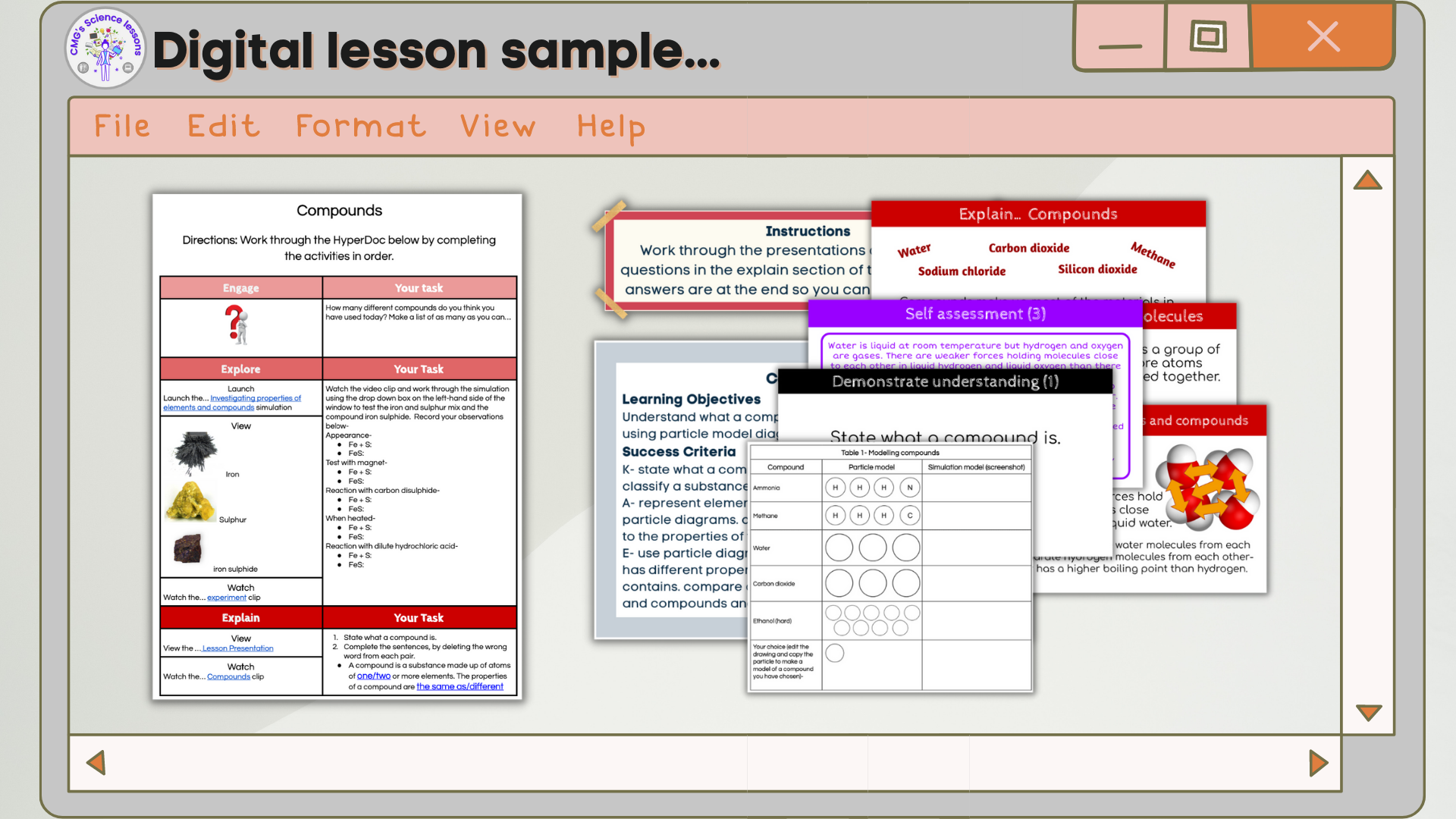 Compounds Distance learning | Teaching Resources