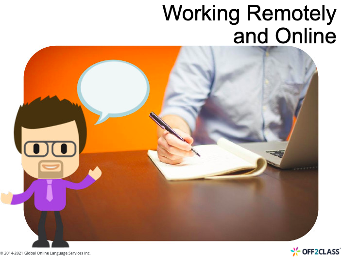 Speaking - Working Remotely and Online - An ESL/ELL Lesson Plan ...