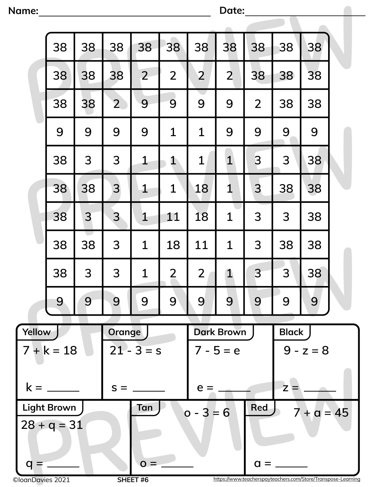One Step Equations with Addition and Subtraction | Winter Mystery ...