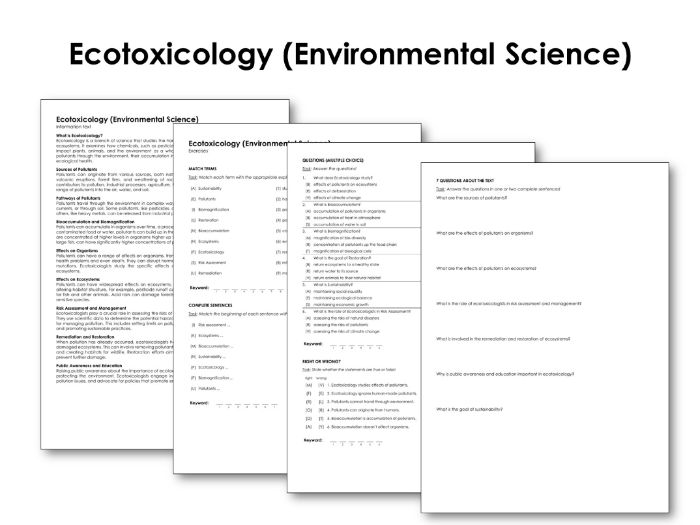 Ecotoxicology (Environmental Science) | Teaching Resources