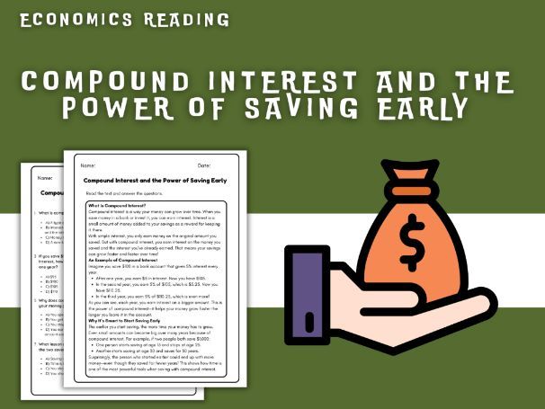 Compound Interest and the Power of Saving Early - Economics Reading ...