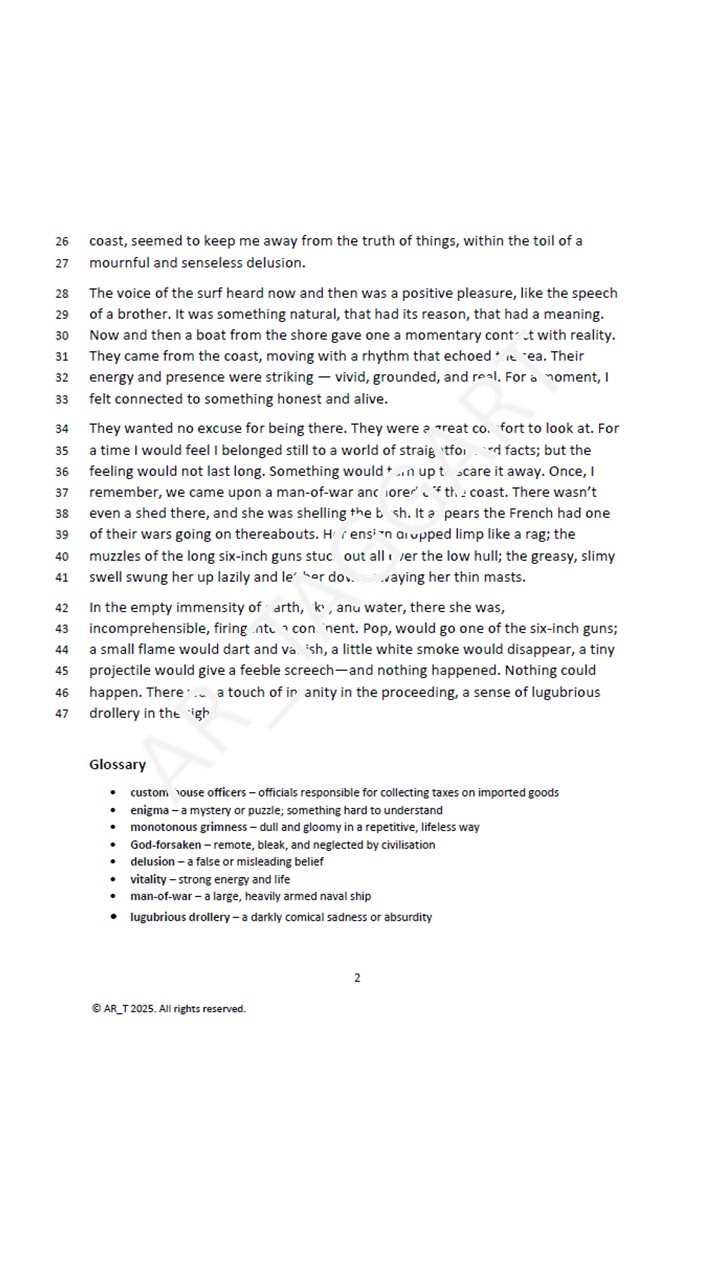 One AQA 2026 GCSE English Language Paper 1 Mock | AO Grids- (Con ...
