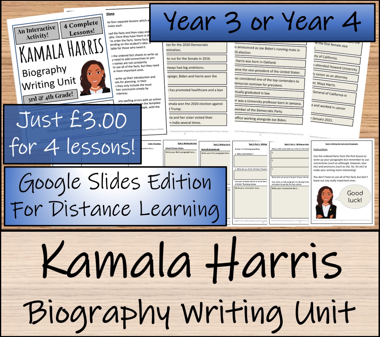 LKS2 Kamala Harris Biography Writing Unit | Digital & Print | Teaching ...