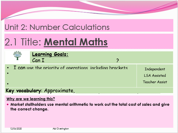 Year 7 Number Calculations | Teaching Resources