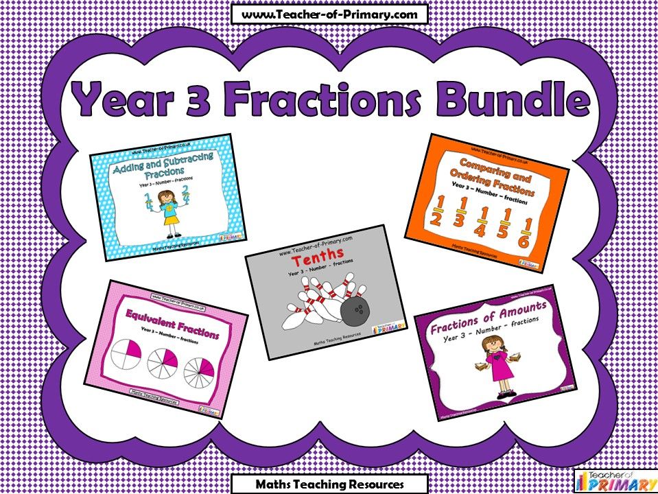 Year 3 Fractions Bundle | Teaching Resources