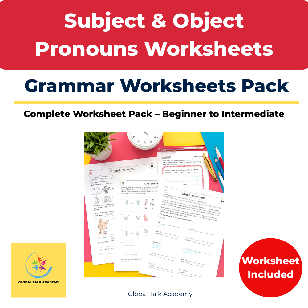 Subject & Object Pronouns – ESL Grammar Worksheets | Teaching Resources