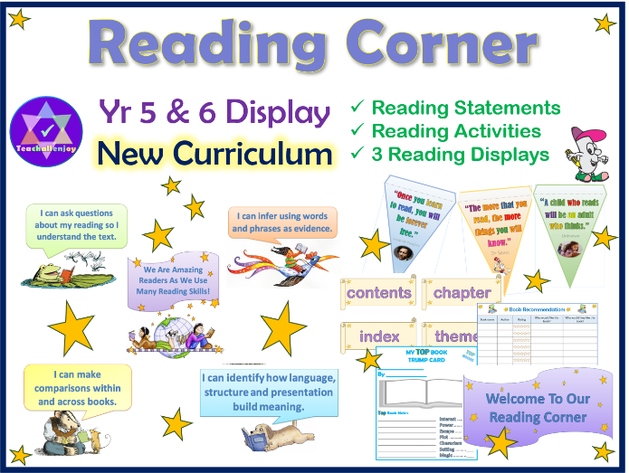 Reading Corner Display Year 5 & 6 | Teaching Resources
