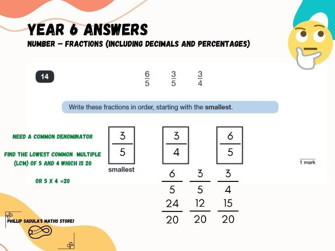 Fractions SATs Reasoning Questions And Answers SATs 2022 2023 Fractions SATs Reasoning Questions And Answers SATs 2022 2023